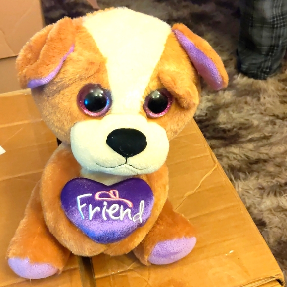 Kellytoy | Toys | Kelly Toy Adorable Puppy Holding A Purple Heart ...